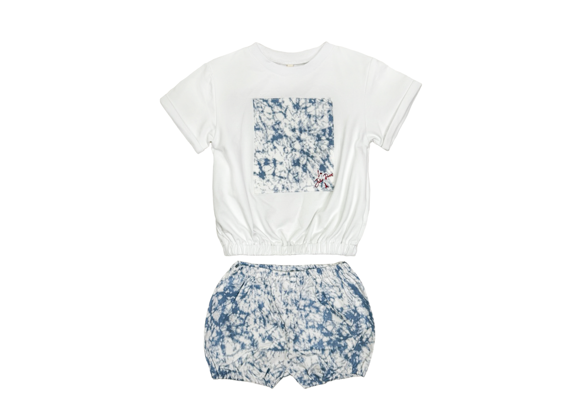 MARBLE GIRLS 2PC SET - BLUE B2919 – TheCasualPlace