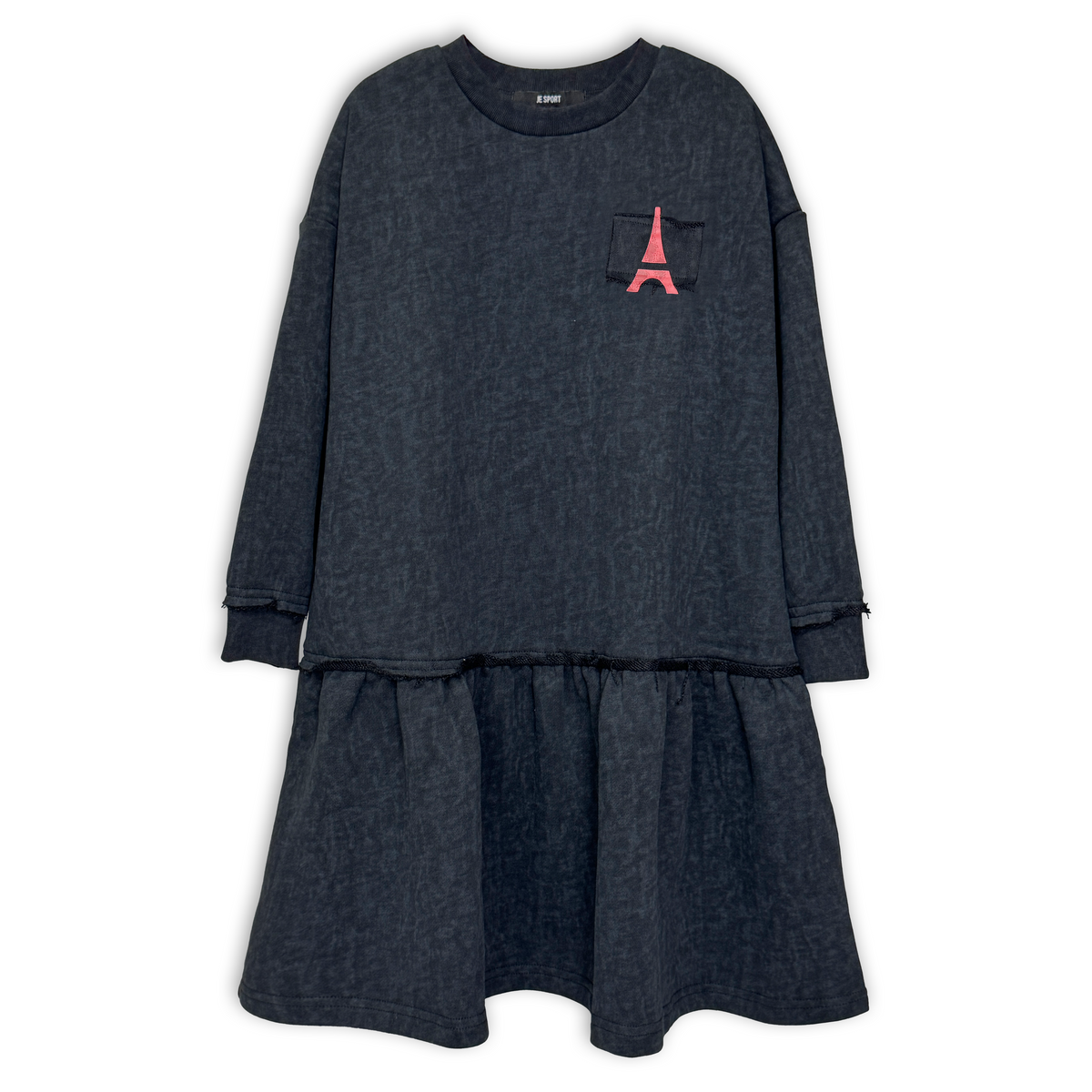 RAW EDGE DRESS - BLACK FB2349 – TheCasualPlace