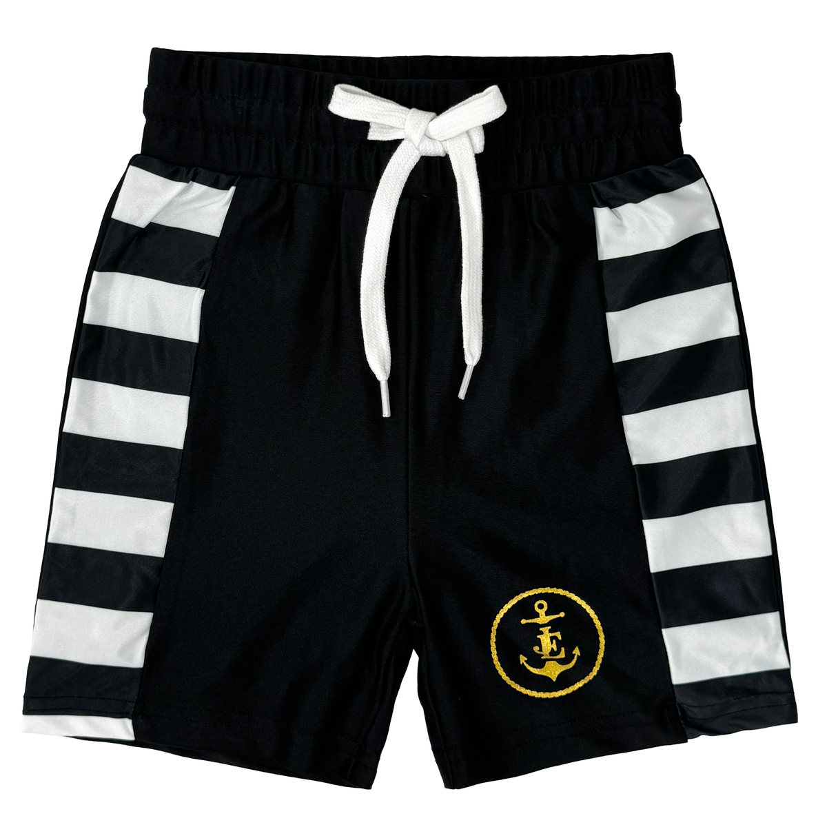 NAUTICAL SWIM SHORTS - BLACK SS1214 – TheCasualPlace