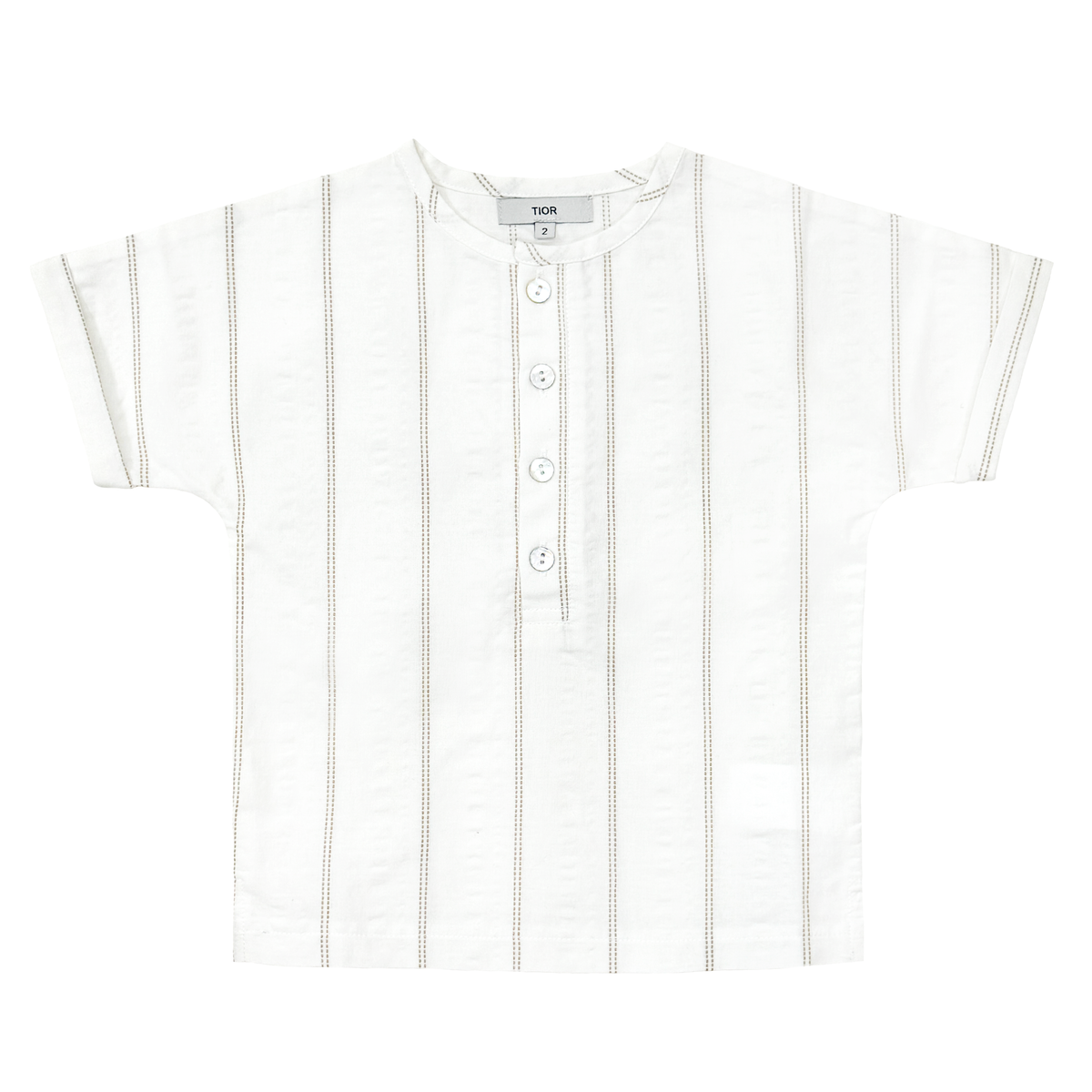 DOTTED LINE SS SHIRT - BEIGE ST11311 – TheCasualPlace