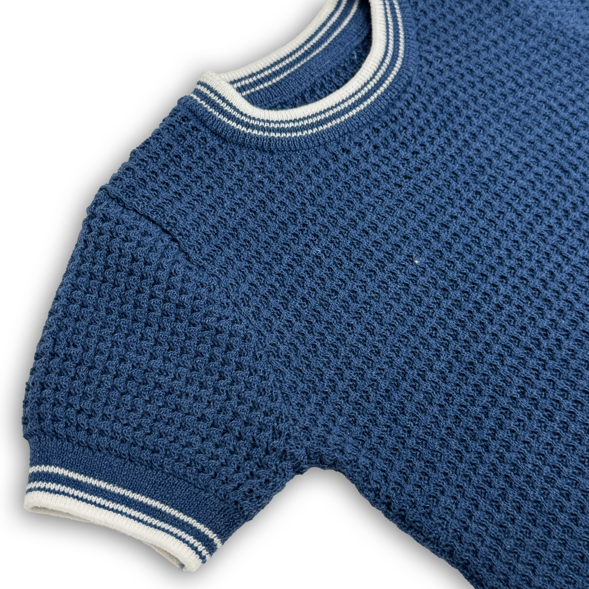 WAFFLE KNIT CREW SWEATER - HTBLU ST1554 – TheCasualPlace