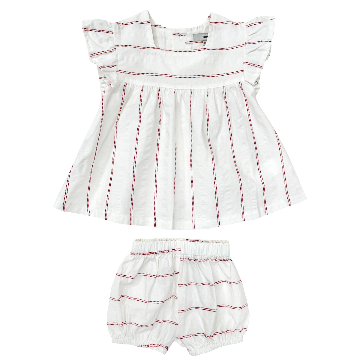 DOTTED LINE GIRLS 2PC SET - RED ST28311 – TheCasualPlace